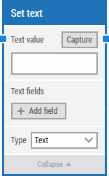 Set Text | Setting Values Building Blocks | Leapwork Documentation